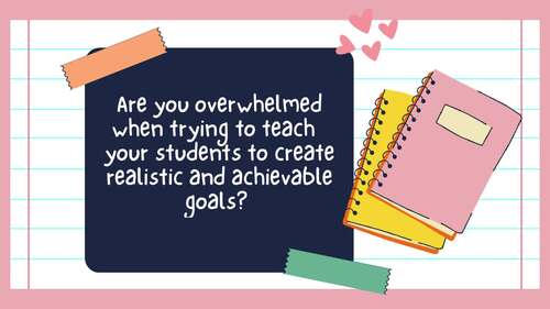 New Year | Goal Setting Activity | SMART Goals by Making It Work Education