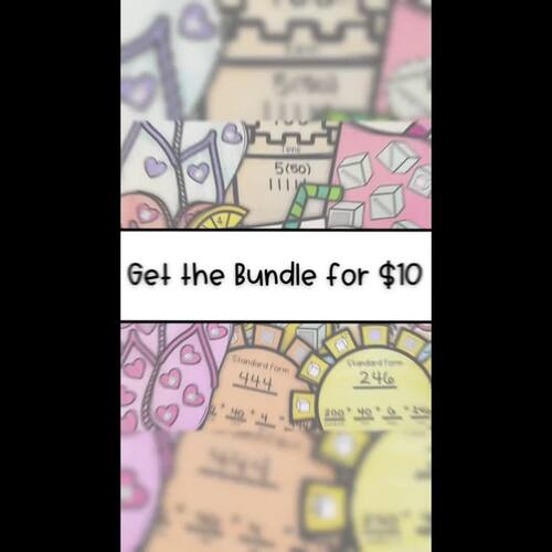 Summer Math Craft Bundle | Place Value (Base Ten Blocks & Expanded Form)