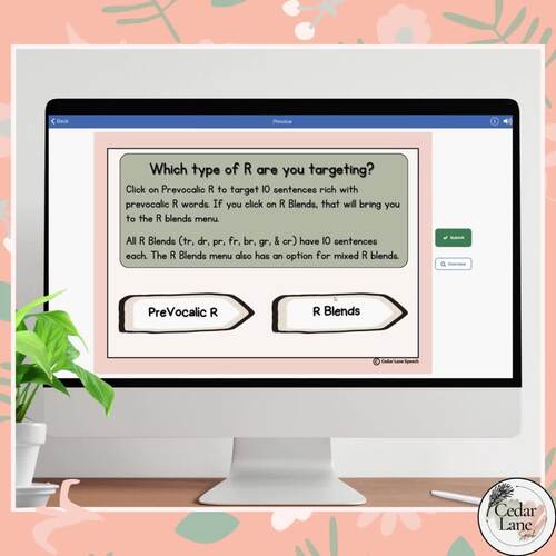 Prevocalic R & R Blends | Sentence-Level | Boom Cards | Speech Therapy