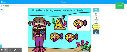 Letter Identification& Matching Boom Cards™ | Distance Learning
