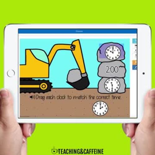 Math Boom Cards™ | Time to the Nearest Hour and Half Hour ...