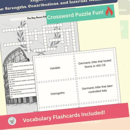 HSS 7.1.1 Puzzle Pack: Rome’s Strengths, Contributions & Weaknesses