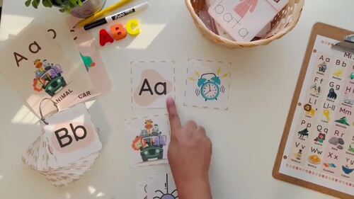 Bilingual Alphabet Sound Cards: Spanish Phonics, Beginning Sounds