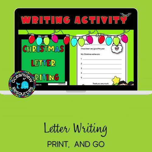 Christmas Writing Activity- Low Prep, End of year, Fun by Oceanview ...