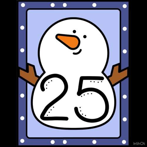 Skip Counting by 5s Snowman Theme Poster + Pocket Chart Cards (0-120)