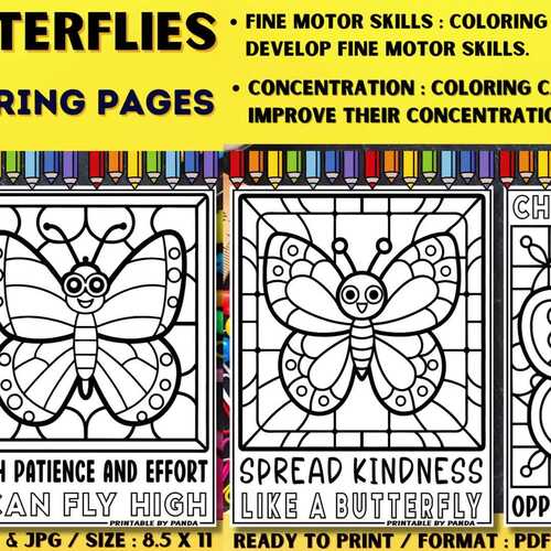 Spring Break Butterfly Coloring Pages Sheets Mandala Growth Mindset ...