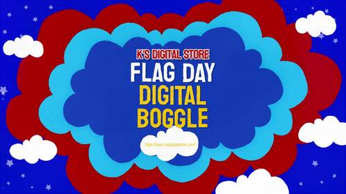 FLAG DAY BOGGLE (WORD WORK / LAL / ELA ACTIVITY) DIGITAL AND PRINTABLE