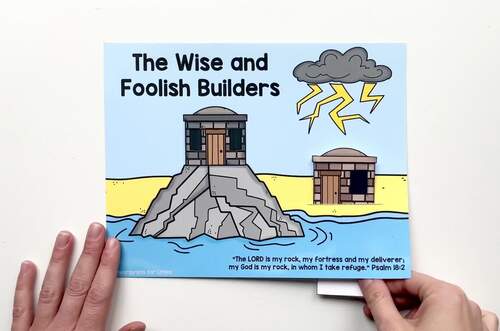 The Wise and Foolish Builders Bible Craft | Parable of the Wise Builder
