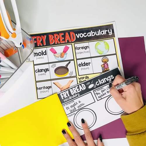 Comprehension Unit for Fry Bread Print and Digital by Amelia Capotosta