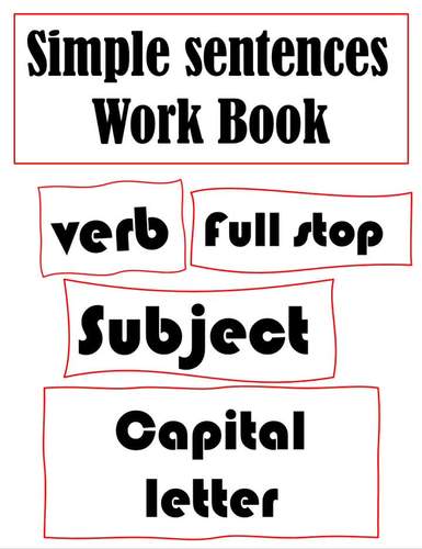 Simple Sentence Structure lesson and and practice work pack by Diverse ...