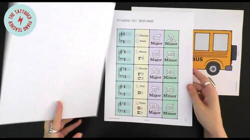 MUSIC THEORY PUZZLES | Back to School Matching Game | Key Signatures