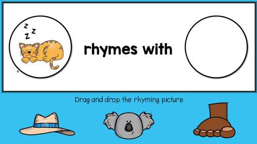 Rhyming Activities for Google Slides by K is for Kinderrific | TPT