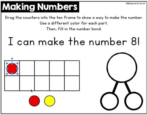 Making Numbers (5-10) for Google Slides by ONEderful In First | TPT