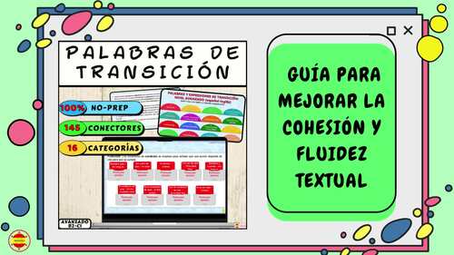 IB & AP Spanish Connectors Transition Words Guide No-Prep 145 ...