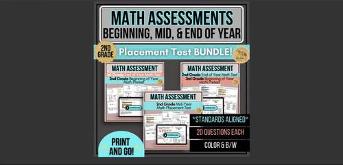 2nd Grade Math Placement Test: Midyear Review 2nd grade Baseline Math ...