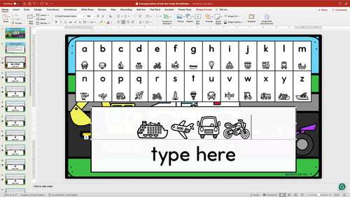 Transportation Crack the Code - Editable - PowerPoint by KinderCrafting