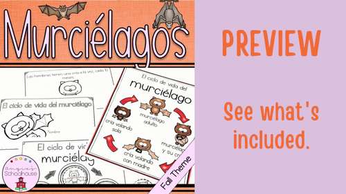 Murcielagos by Angie's Schoolhouse | TPT