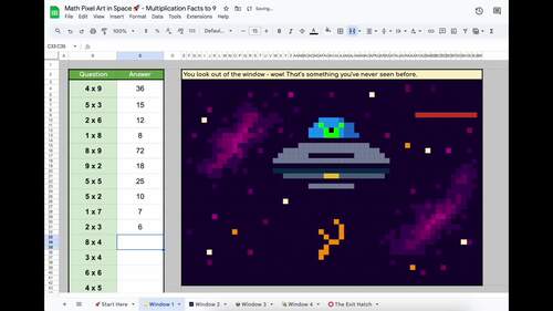 NEW! Rounding Practice - Pixel Art Space Escape Room | Digital Math ...