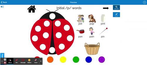 Spring Do a Dot Articulation - Level 1 BOOM Card™ by Preschool speech