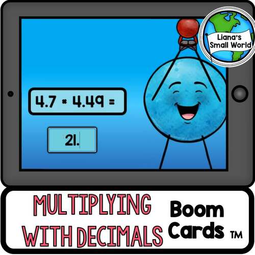 Multiplying with Decimals - Decimals in Both Factors BOOM Deck tm