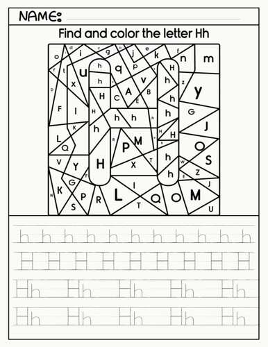 Alphabet Handwriting | Color by Letter by CreativeClassPrintables