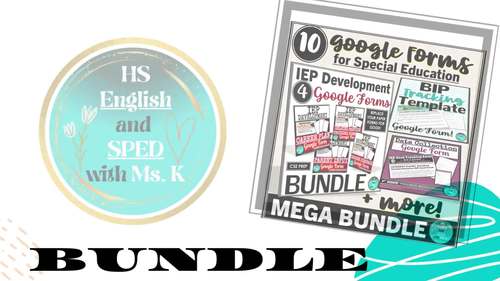 IEP Goal Tracking + Development CSE Annual Review BUNDLE | Google Forms