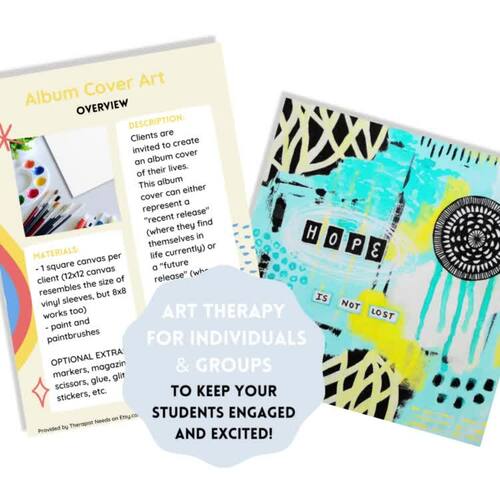 Art Therapy Exercise & Music Therapy Activity: Great for Groups ...