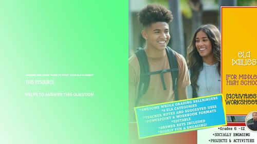 ELA DAILIES FOR MIDDLE AND HIGH SCHOOL [BELLRINGERS AND MORE] | TPT