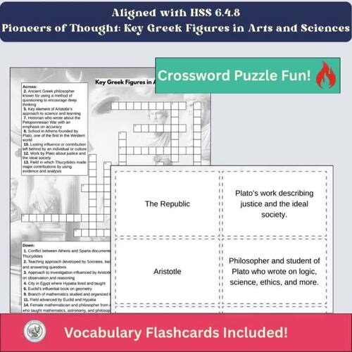 HSS 6.4.8 Puzzle Pack: Lasting Contributions Key Greek Figures in Arts ...