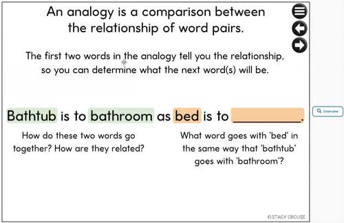 Word Analogies Speech Therapy BOOM CARDS Relational Vocabulary Language ...