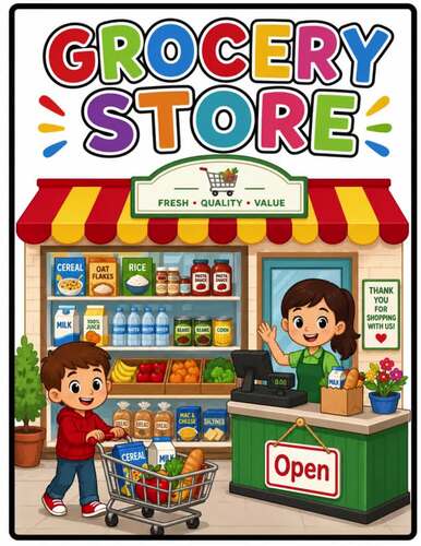 Grocery Store Activities / Shopping List / Life Skills / Special Education