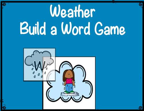 Weather Themed Build a Short Vowel CVC Word by The Teaching Scene by ...