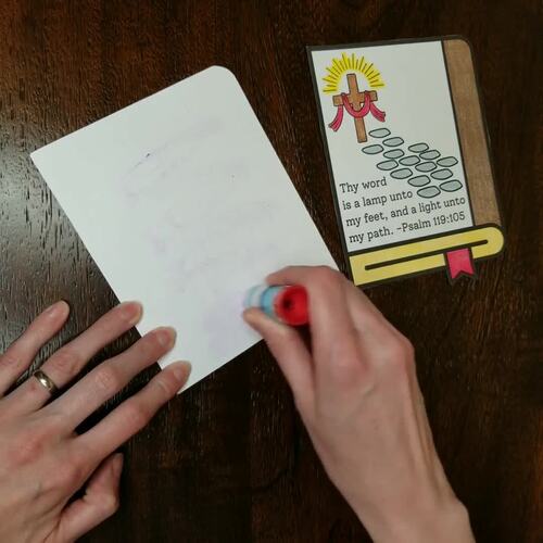Holy Bible Fan Craft Sunday School Bible Activity, Psalm 119:105 Church ...