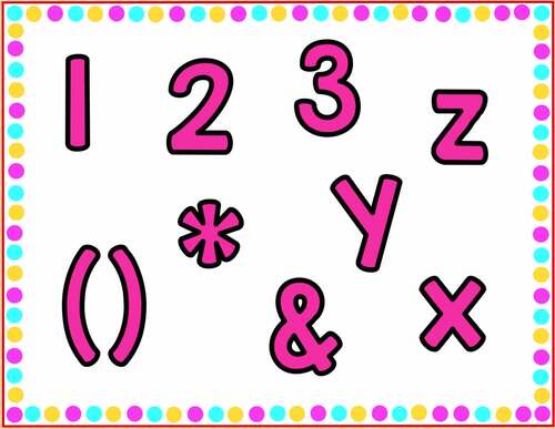 Printable Bright Magenta Bulletin Board Letters, Editable Alphabet ...