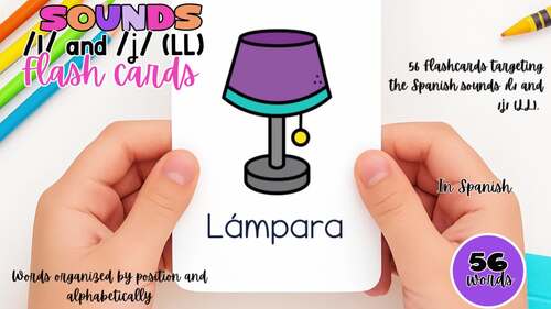 Spanish /L/ and LL Articulation Cards All Word Positions for Speech Therapy