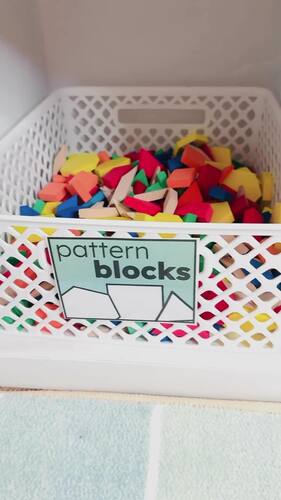 Math Manipulative Labels for Tubs Bins & Drawers Pastel Classroom EDITABLE