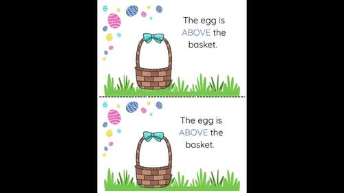 Easter Positional Words Book | Where Is the Easter Egg? | Pre-K Spatial ...
