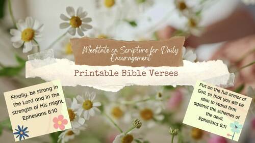 Printable Bible Verses-Encouragement from God's Word | TPT