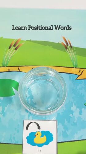Duck & Pond Positional Words Activity Teach Prepositions by ...