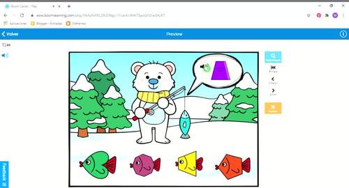 BOOM CARDS WINTER: SHAPES. Geometry game -Distance Learning by Ms Herraiz