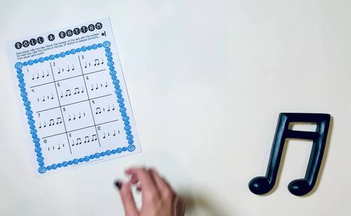 Roll A Rhythm: Music Rhythm Reading Dice Game by Teach From The Stage