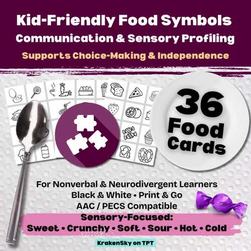 Kid-Friendly Food Symbols for Communication & Sensory Profiling by ...