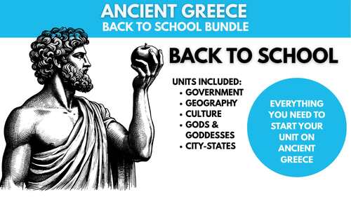 Back to School Ancient Greece Unit Bundle Social Studies Bonus File!