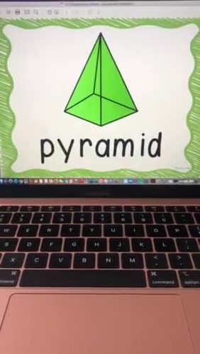 Rainbow Classrom 3-D Shape Anchor Charts by Shine Design | TPT