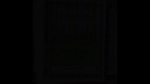 ESL ELL Present Progressive Present Continuous Tense Grammar Unit and Games