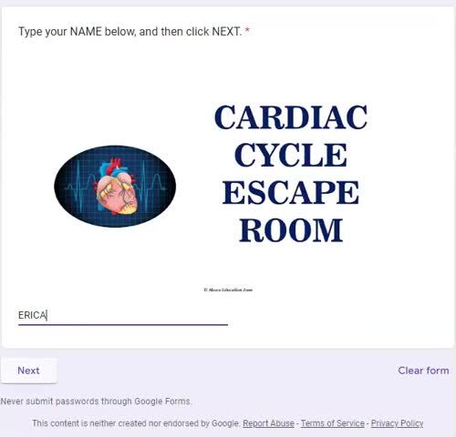Cardiac Cycle Escape Room - Cardiovascular System Activity | TPT