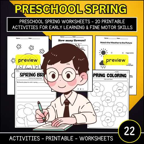 Preschool Spring Worksheets - Printable Activities for Early Learning ...