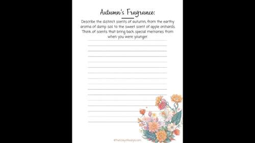 Autumn Guided Writing Journal by The Way it Really Is Mom Blog Printables