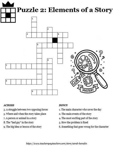 Read Across America Crosswords Puzzle With Word Bank Genres & Story ...