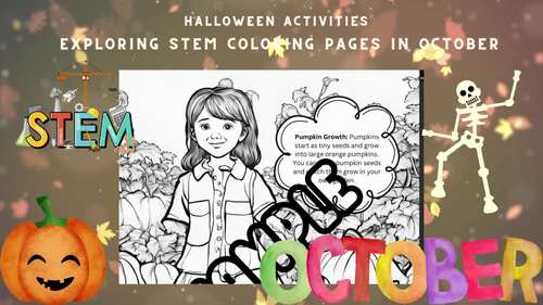 October Activities : Exploring STEM Coloring Pages in Halloween | TPT